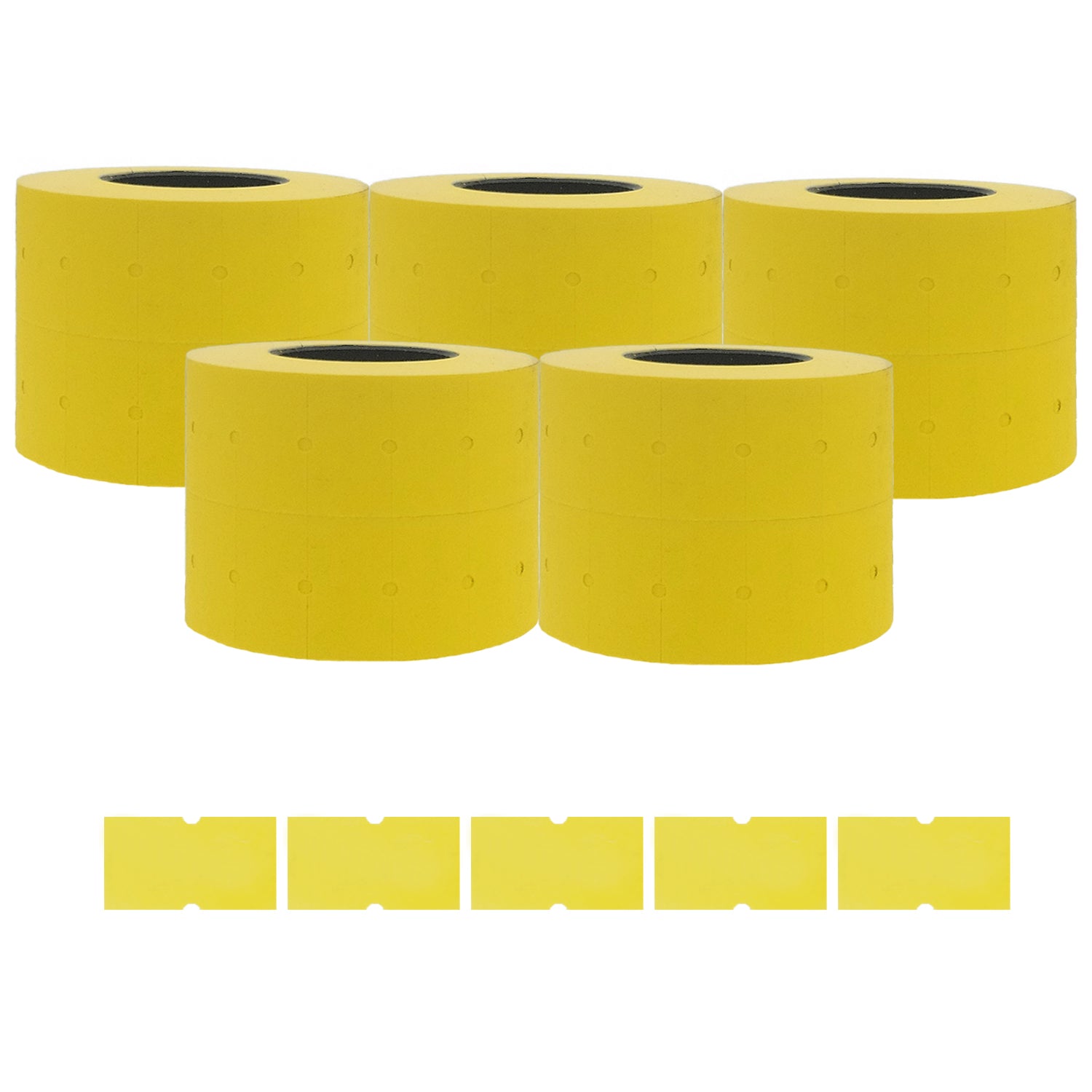 JayCo 1 Line Fluorescent Yellow Blank Labels - 10,000 Blank Price and ...